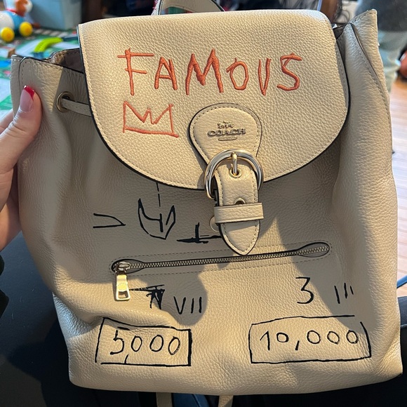 Coach | Bags | Coach X Jean Michel Basquiat Nwot Famous Ivory Backpack ...